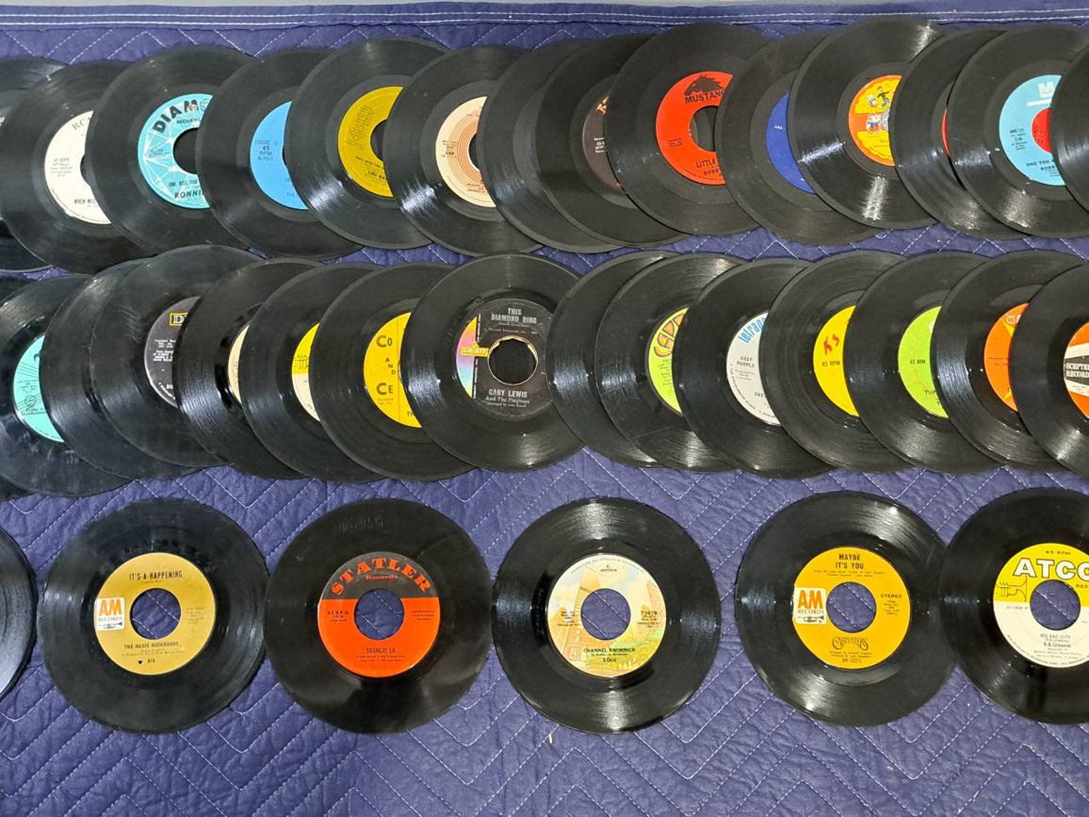 Collection of 50 Vintage 45 RPM Vinyl Records - Etsy