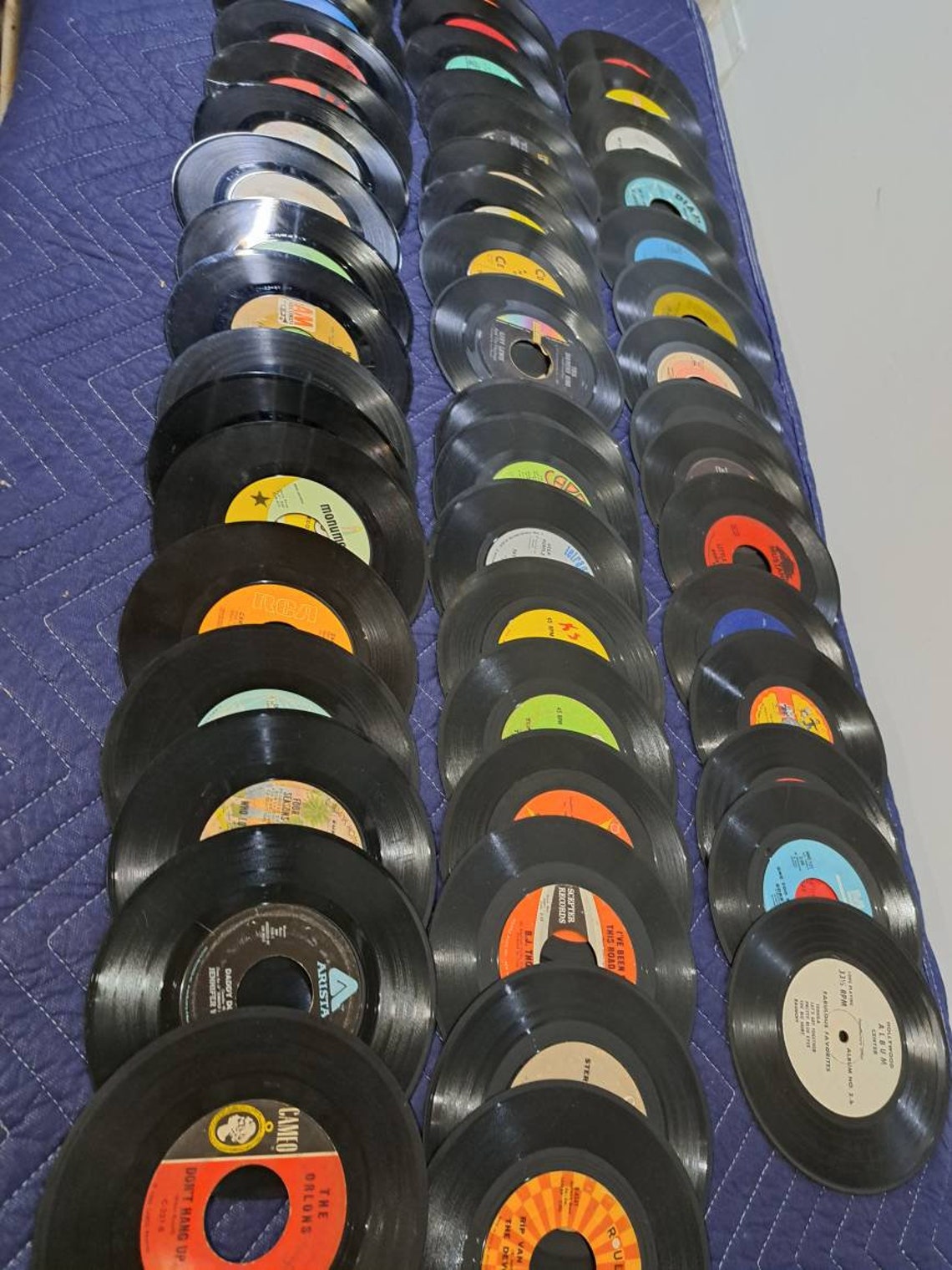 Collection of 50 Vintage 45 RPM Vinyl Records - Etsy