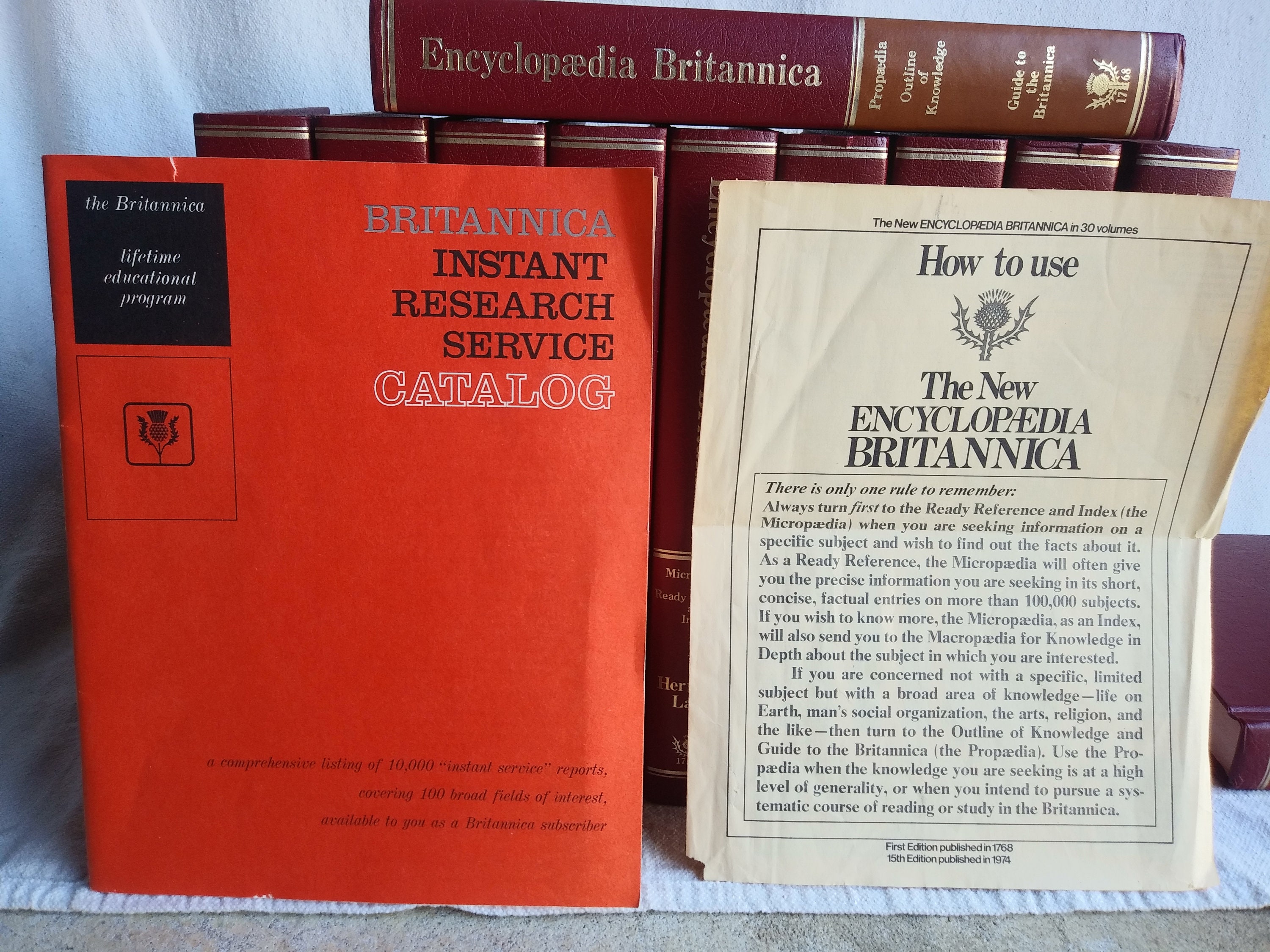 11 Volume Encyclopedia Britannica Micropaedia With Index and Original ...