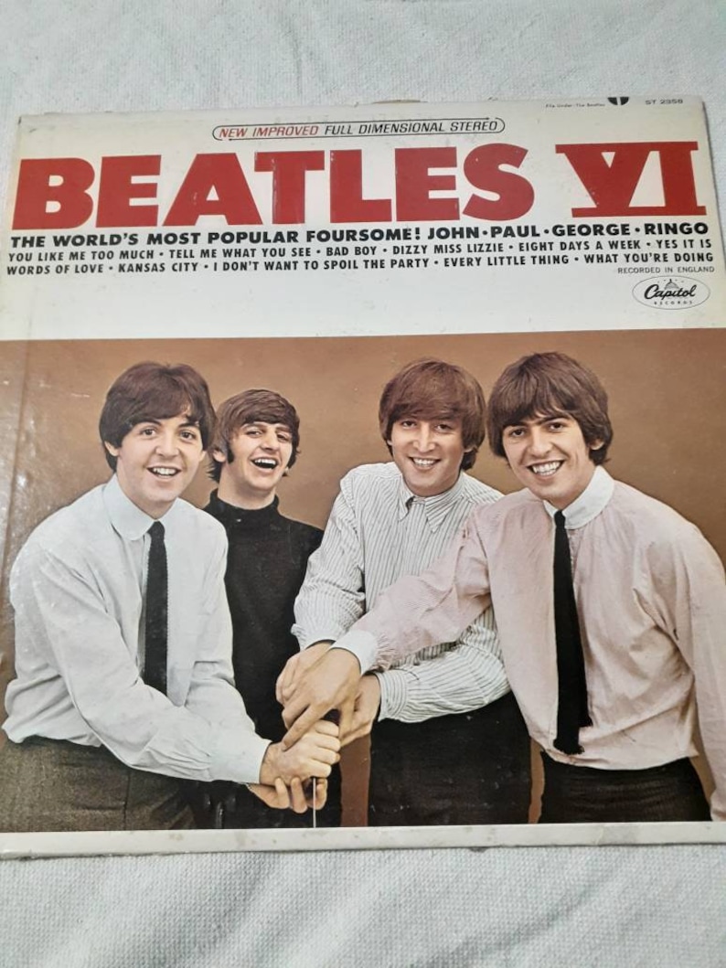 Collection of 6 Vintage Beatles Vinyl Albums - Etsy