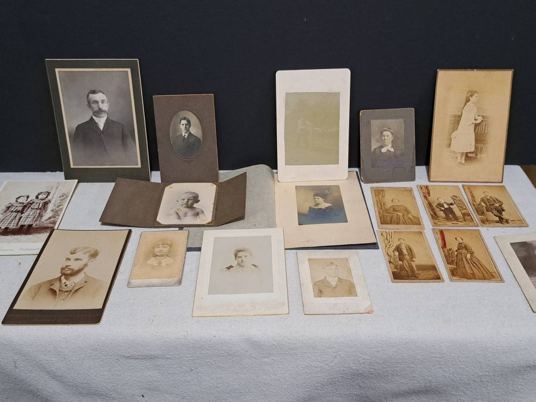 Collection of 18 Portraits From 1880-1902 - Etsy