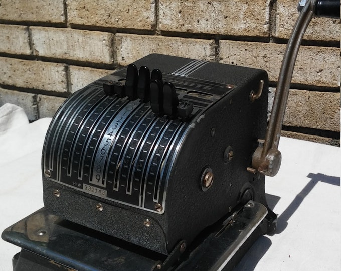 1940s Speedrite Mechanical Check Writer With 2 Tubes of Ink - Etsy