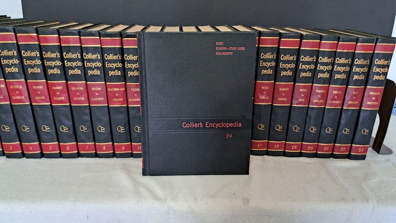 Complete 24 Volume Set of Collier's Encyclopedia 1963 - Etsy