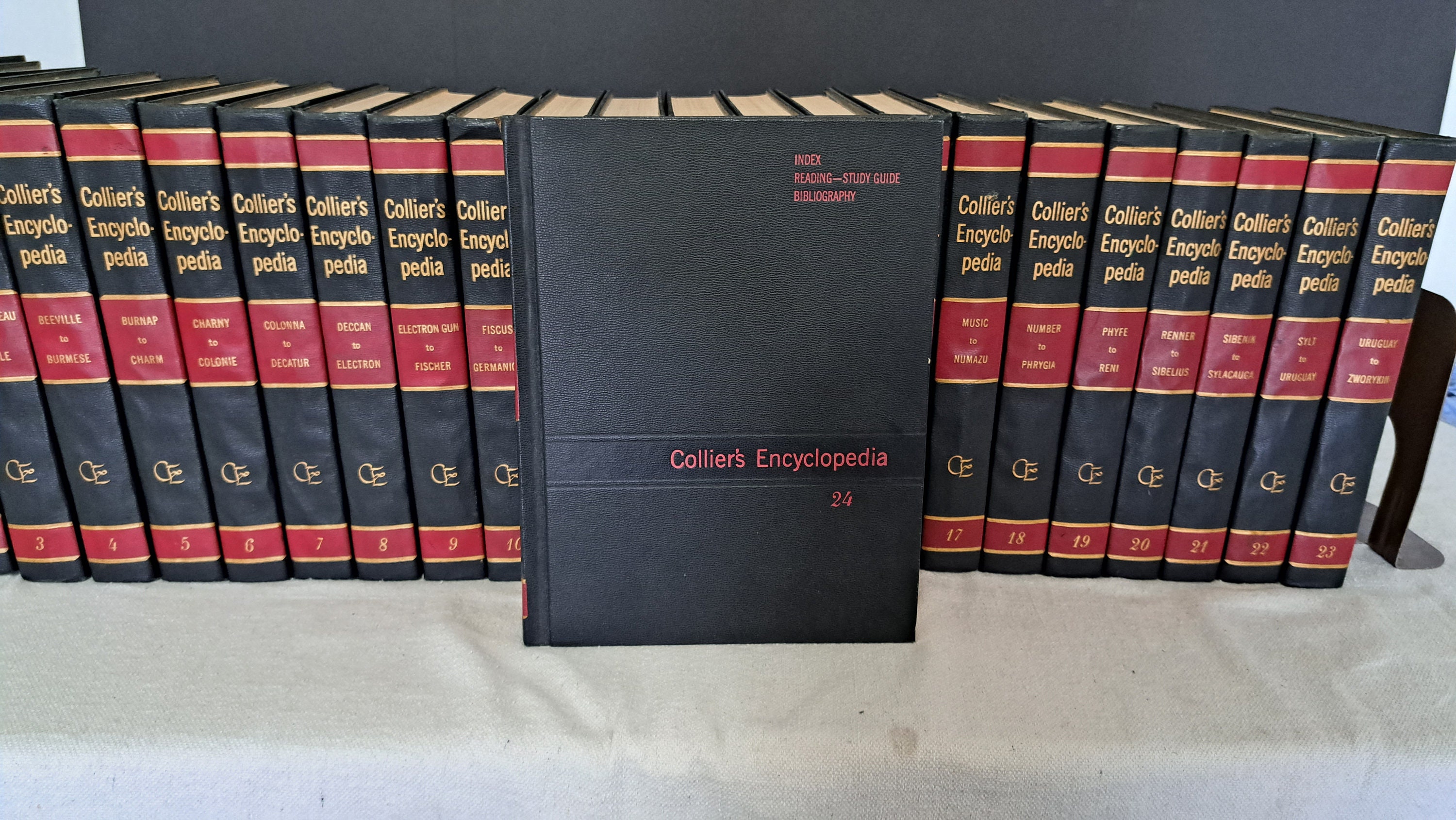 Complete 24 Volume Set of Collier's Encyclopedia 1963 - Etsy