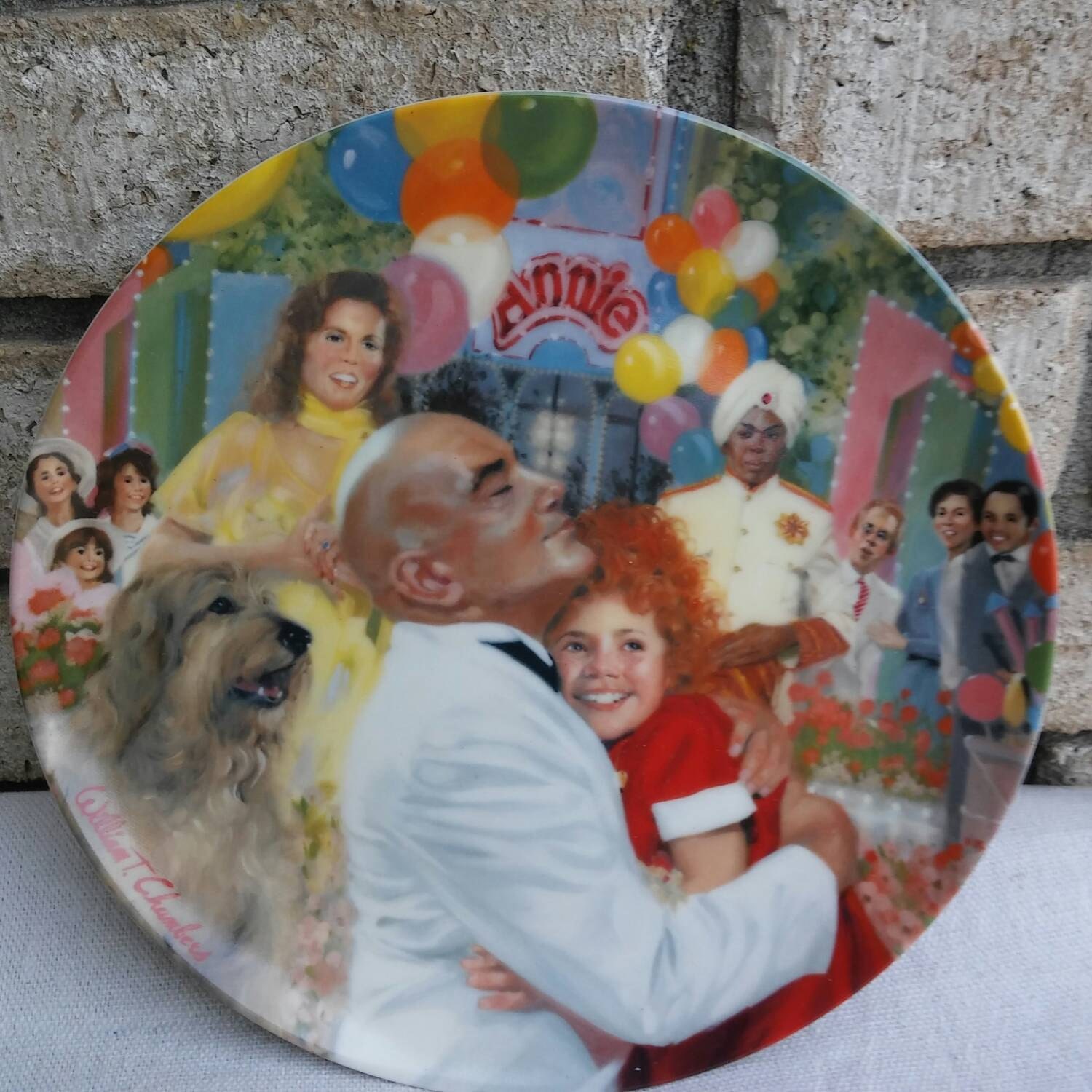 Edwin M Knowles Collectible Annie Plate "annie and Daddy War Bucks" - Etsy