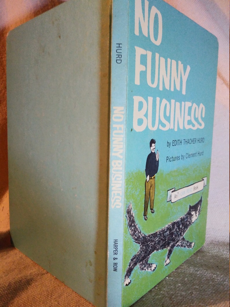 1962 First Edition No Funny Business by Edith Thacher Hurd - Etsy