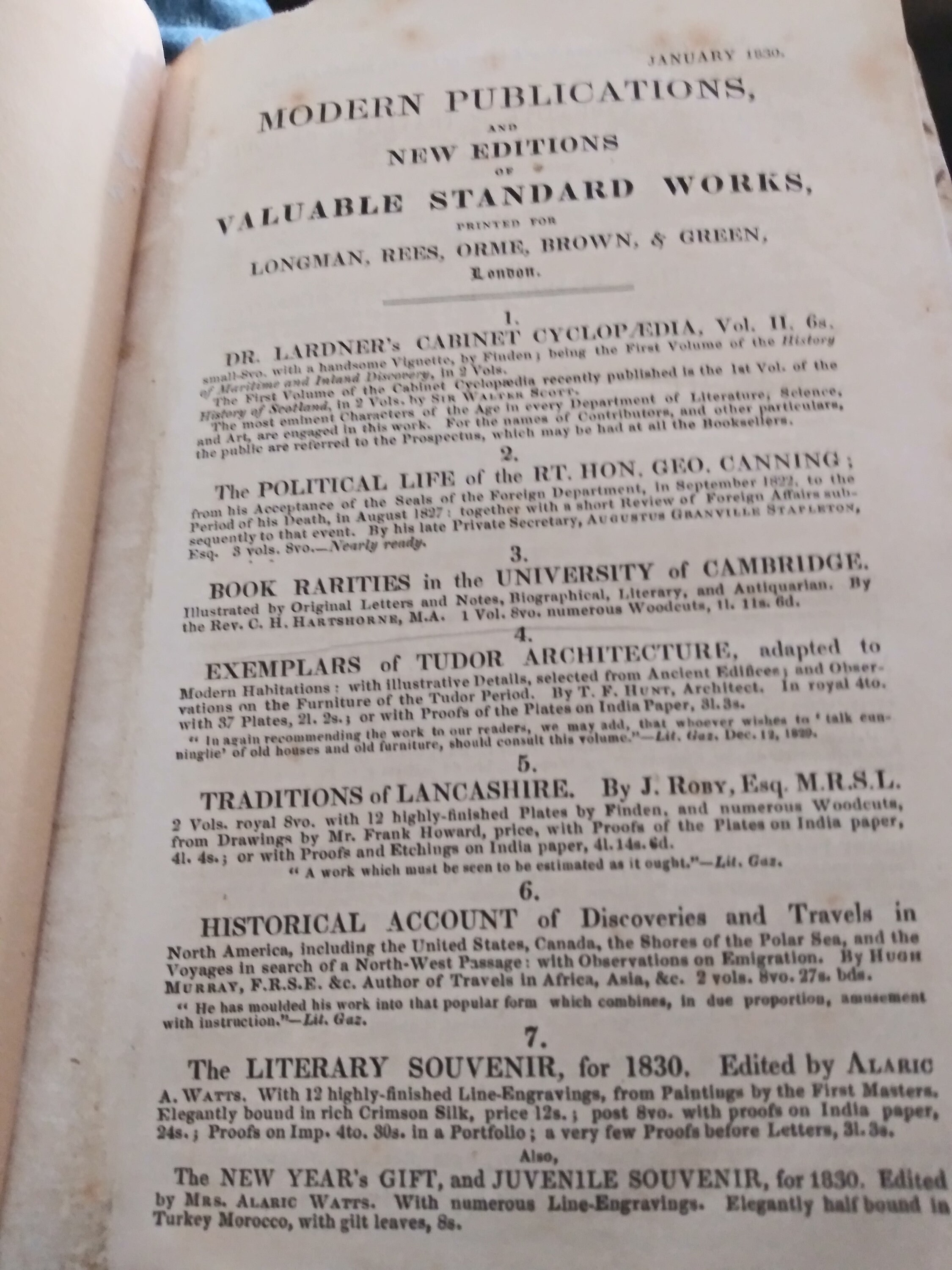 1830 Introduction to Geology Comprising the Elements of the Science ...
