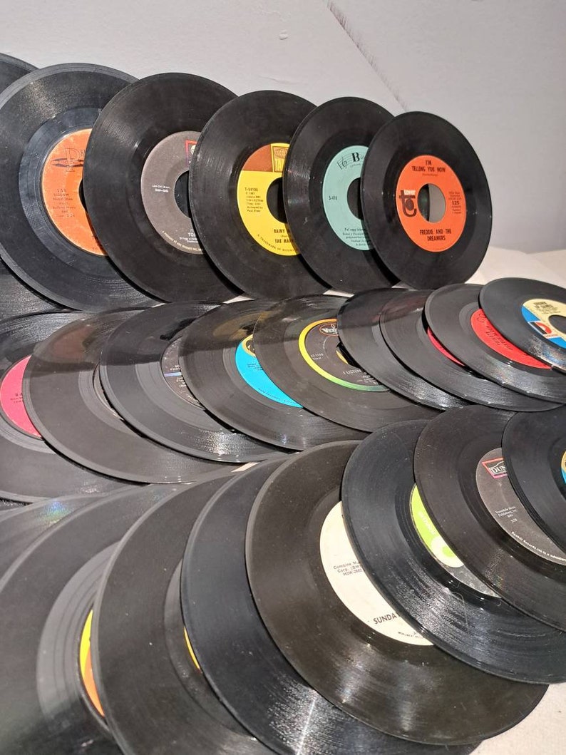 Collection of 50 Vintage 45 RPM Vinyl Records 42 - Etsy