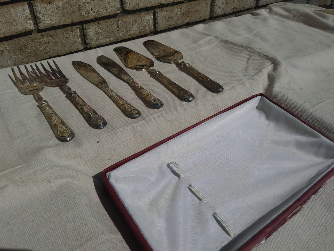 8 Piece SIL Silver Italian Server Set - Etsy