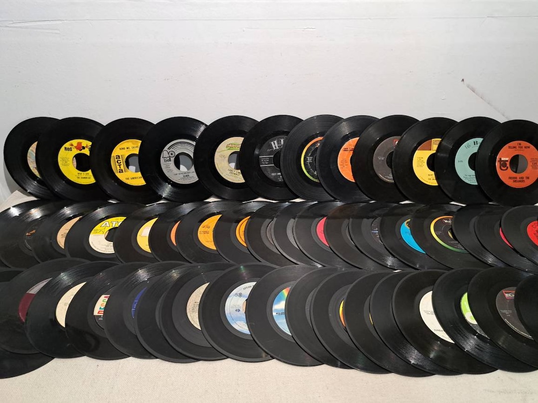 Collection of 50 Vintage 45 RPM Vinyl Records 42 - Etsy