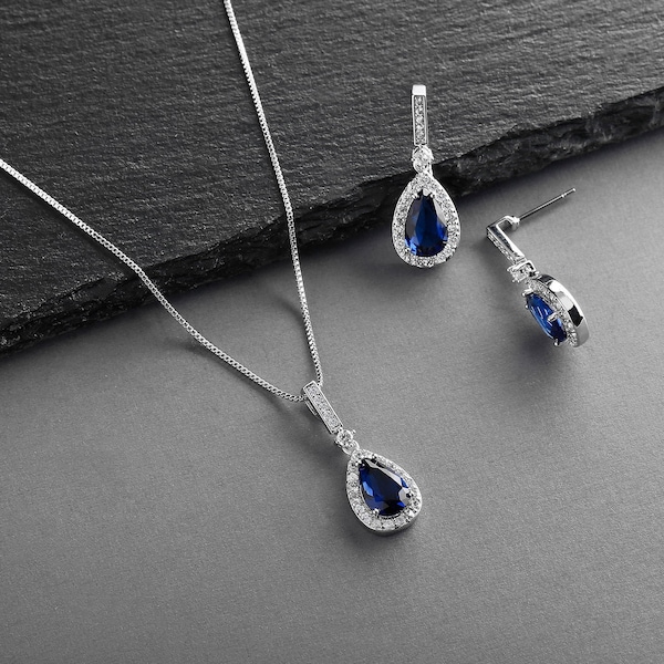 Blue Bridal Jewelry - Etsy