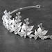 Boho Wedding Tiara, Crystal Bridal Tiara, Silver Crystal Wedding ...