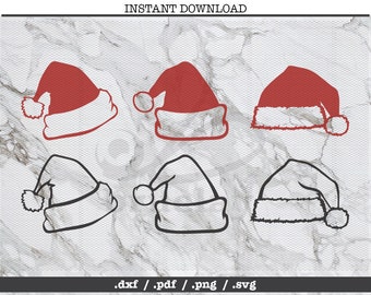 Santa hat svg | Etsy