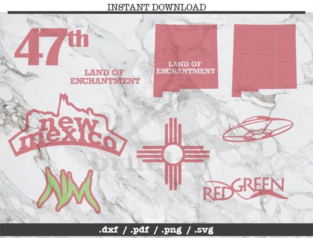 New Mexico Themed Cut Files, Wall Decor, SVG, DXF, PNG, Cricut ...