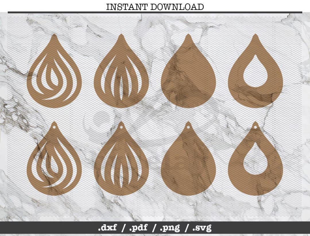 Tear Drop Cut File,earrings,leather Jewelry Making,svg, Dxf,png,cricut ...