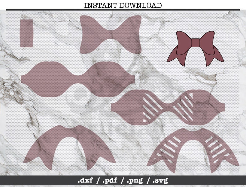 Bow Cut File,leather Jewelry Making,svg, Dxf,png,cricut,silhouette ...