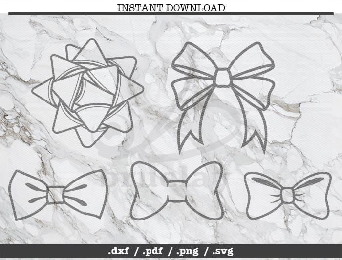 Bow Cut File,svg, DXF, PNG, Cricut, Silhouette, Cutting Machine ...