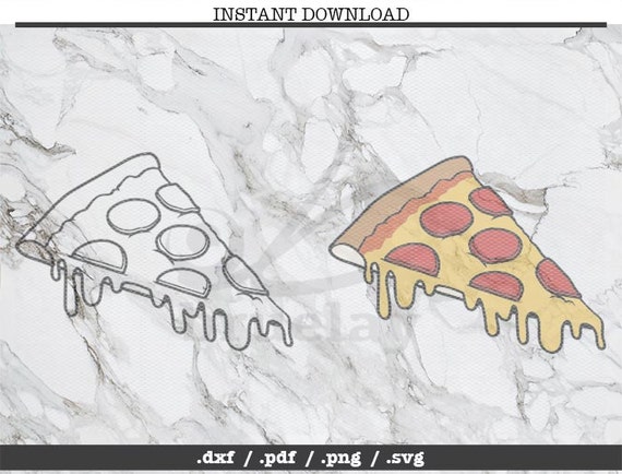 Pizza Slice Cut Filesvg DXF PNG Cricut Silhouette | Etsy