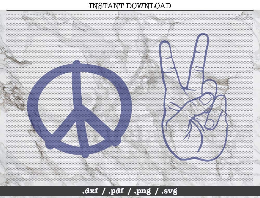 Peace Sign Cut File,hippie,love, SVG, DXF,PNG, Cricut, Silhouette ...