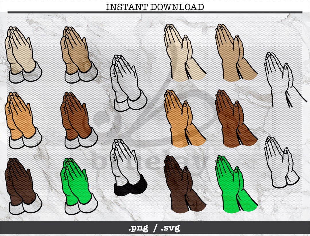 Prayer Hands Cut File,svg, PNG, Cricut, Silhouette, Cutting Machine ...