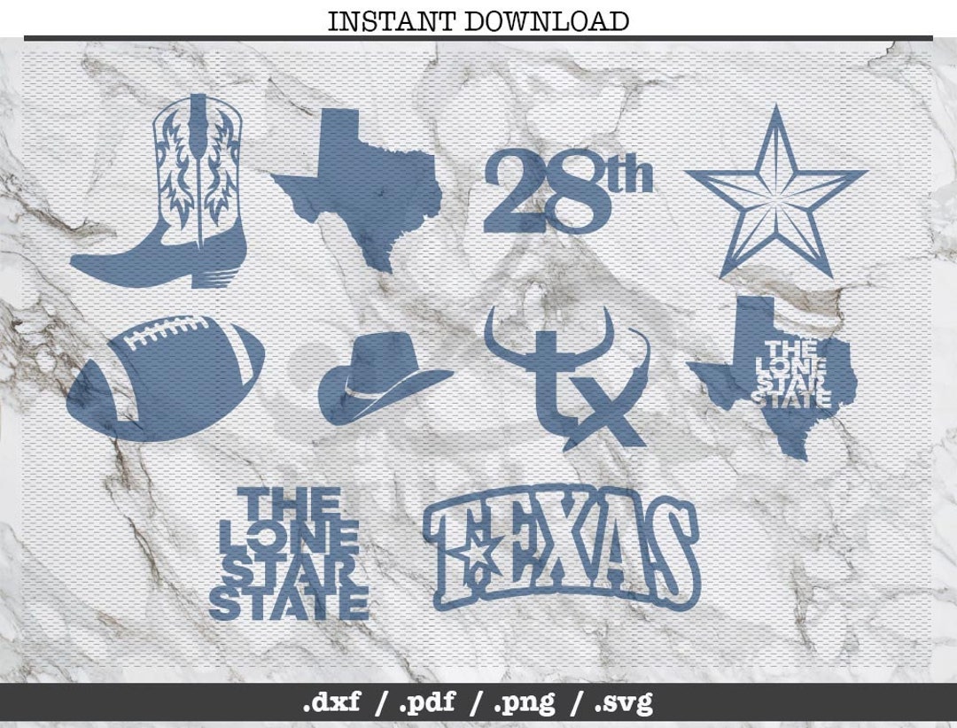 Texas Themed Cut Files, Wall Decor, SVG, DXF, PNG, Cricut, Silhouette ...