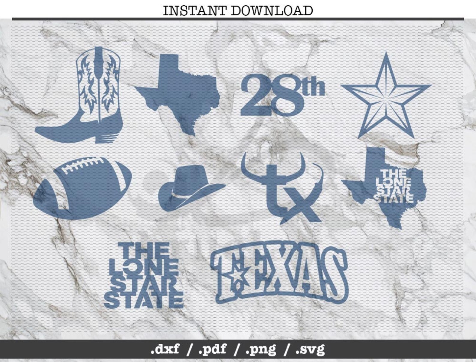 Texas Themed Cut Files Wall Decor SVG DXF PNG Cricut - Etsy