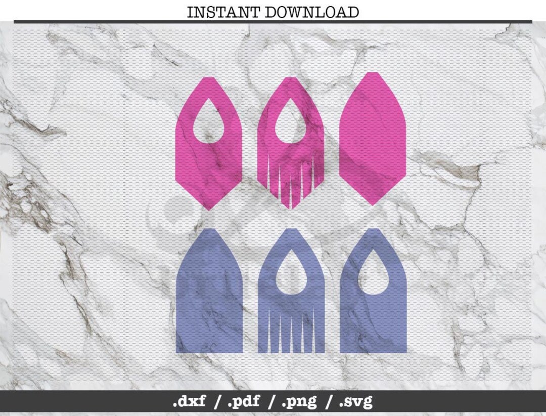 Tear Drop Fringe Cut File,earrings,leather Jewelry Making,svg, Dxf,png ...