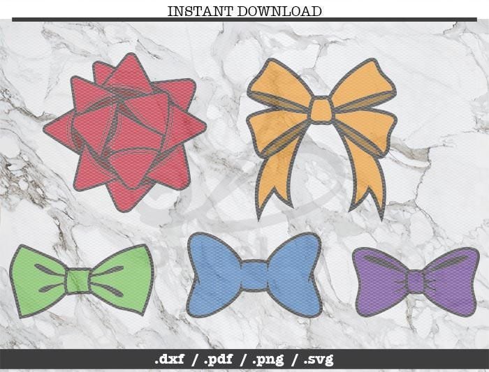Bow Cut File,svg, DXF, PNG, Cricut, Silhouette, Cutting Machine ...