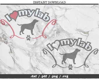 Labrador Retriever Cut File,svg, DXF, PNG, Cricut, Silhouette,cutting ...