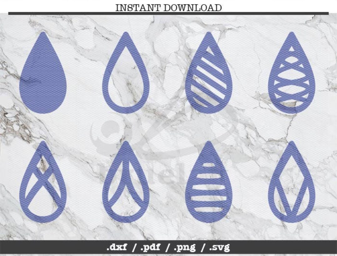 Tear Drop Cut File,earrings,leather Jewelry Making,svg, Dxf,png,cricut ...