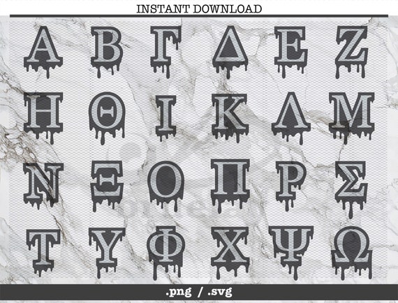 Collegiate Greek Letter Font