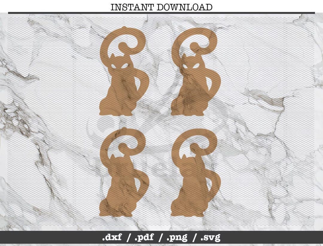 Cat Statement Cut Files,earrings,leather Jewelry Making,svg, Dxf,png ...