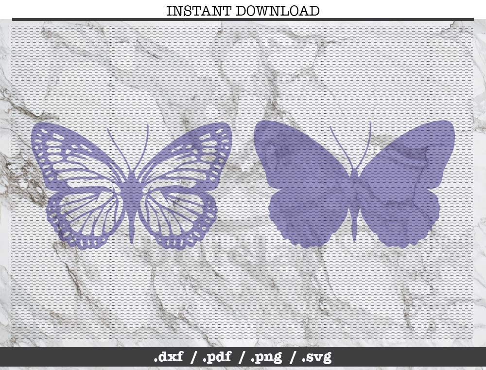 Corte de mariposa archivo, alas, SVG, PNG, DXF, Cricut, silueta, corte ...