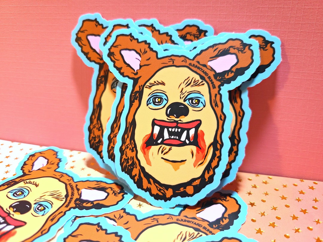 Bear Sticker, Horror Sticker, Horror Movie, Funny Sticker, Bear Art ...