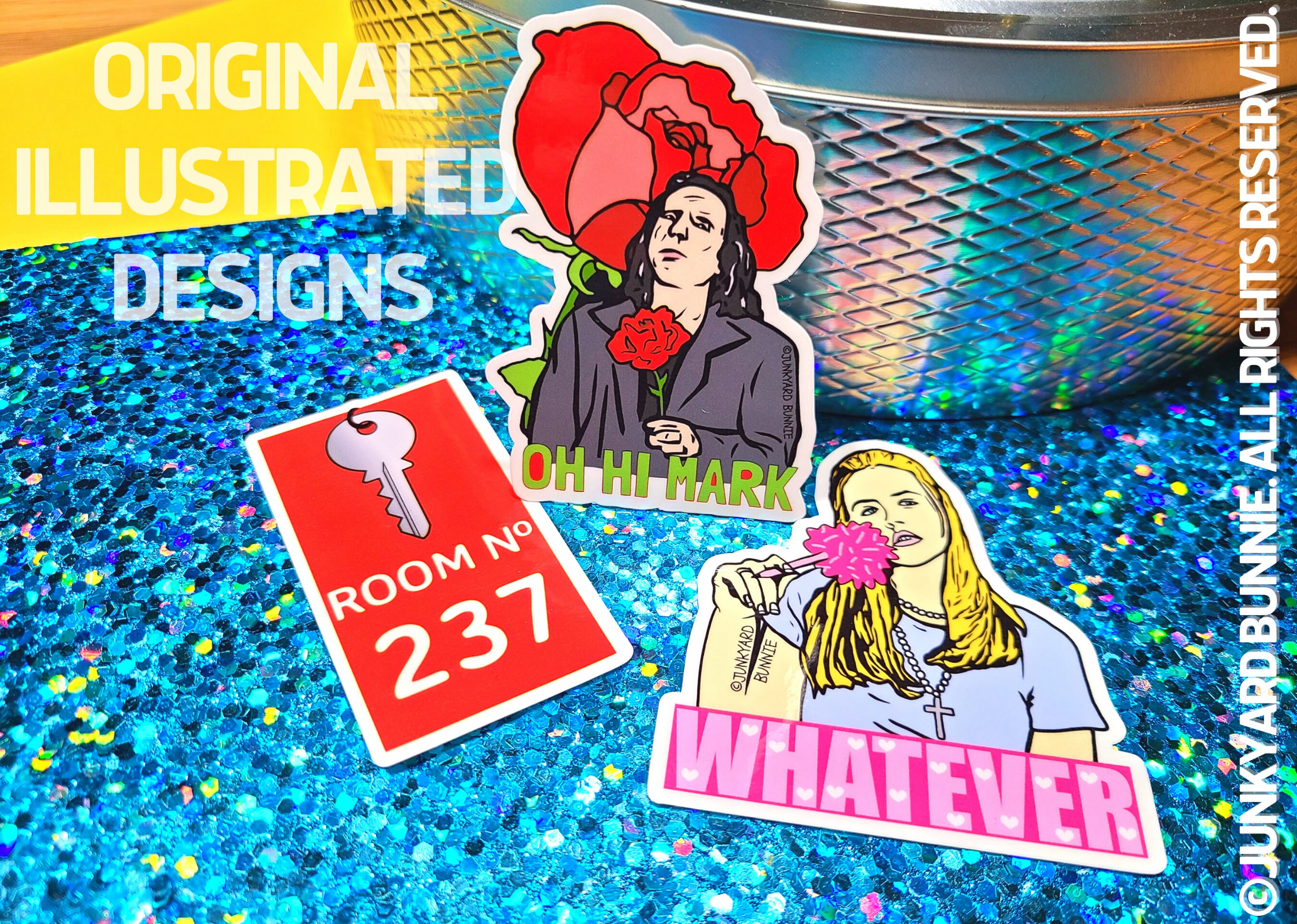 Horror sticker funny sticker horror art horror | Etsy