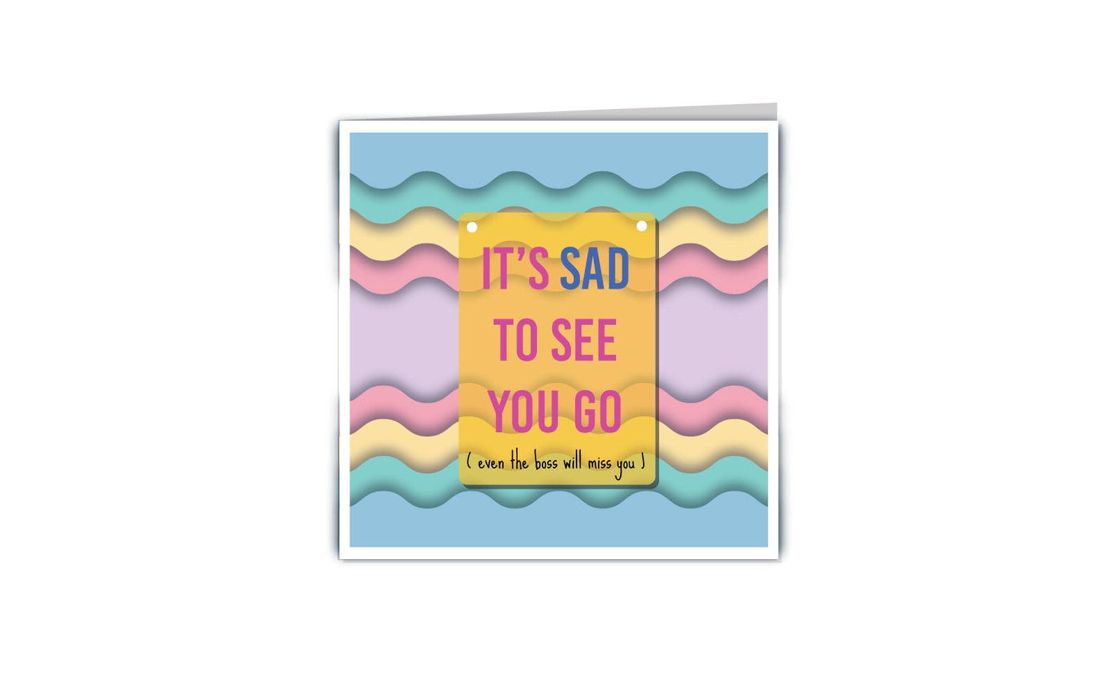 Its Sad To See You Go Placard Plaque And Card Fusion | Etsy