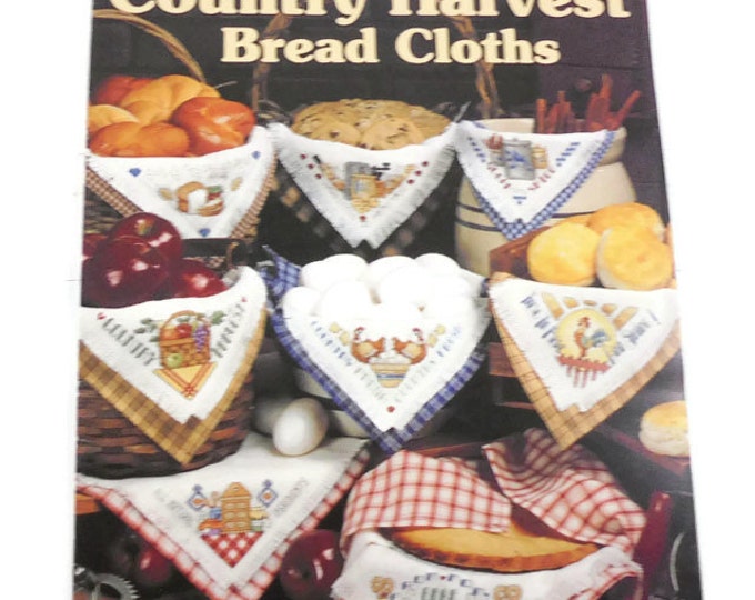 Leisure Arts Country Harvest Bread Cloths Leaflet #2558, Cross Stitch ...