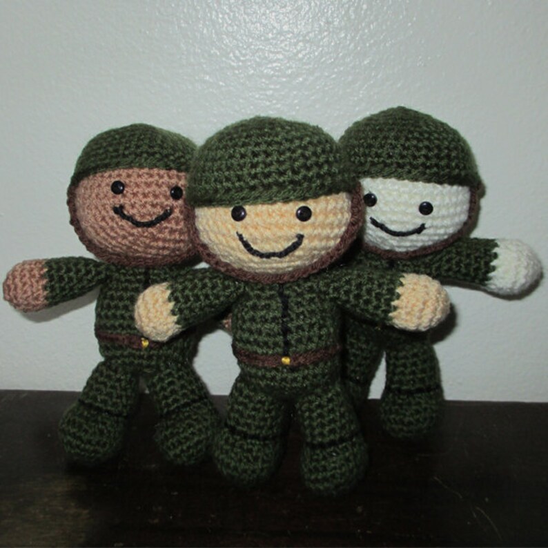 Amigurumi Soldier Doll Crochet Soldier Doll Stuffed Soldier - Etsy