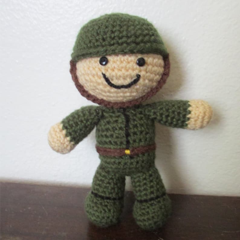 Amigurumi Soldier Doll Crochet Soldier Doll Stuffed Soldier - Etsy