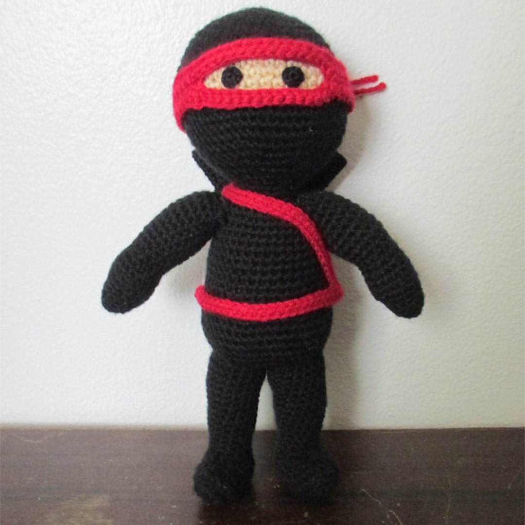 Amigurumi Ninja Doll Crochet Ninja Doll Stuffed Ninja Ninja - Etsy