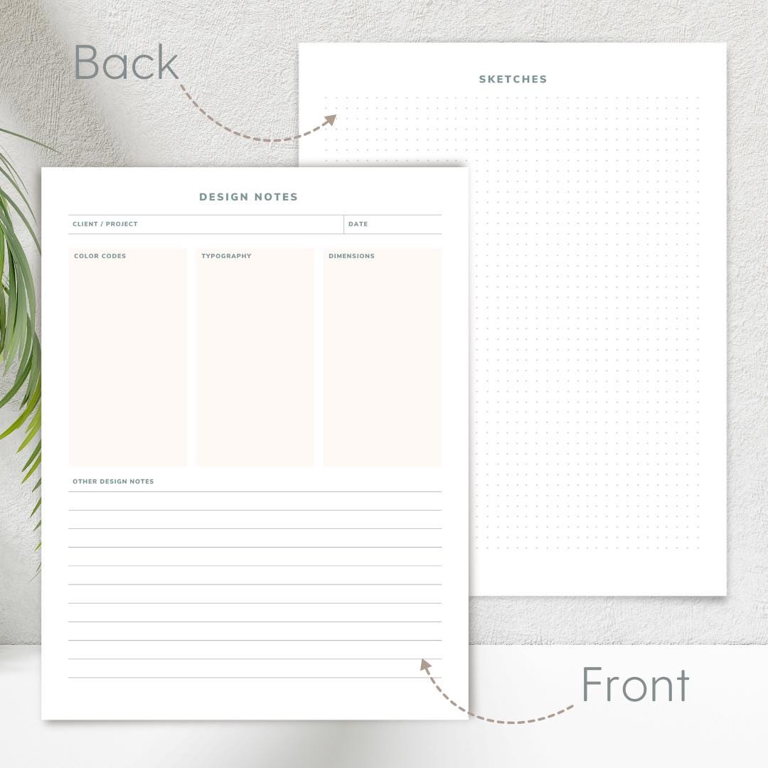 Graphic Design, Project Planner, Notes, Planning, Organize, Large ...