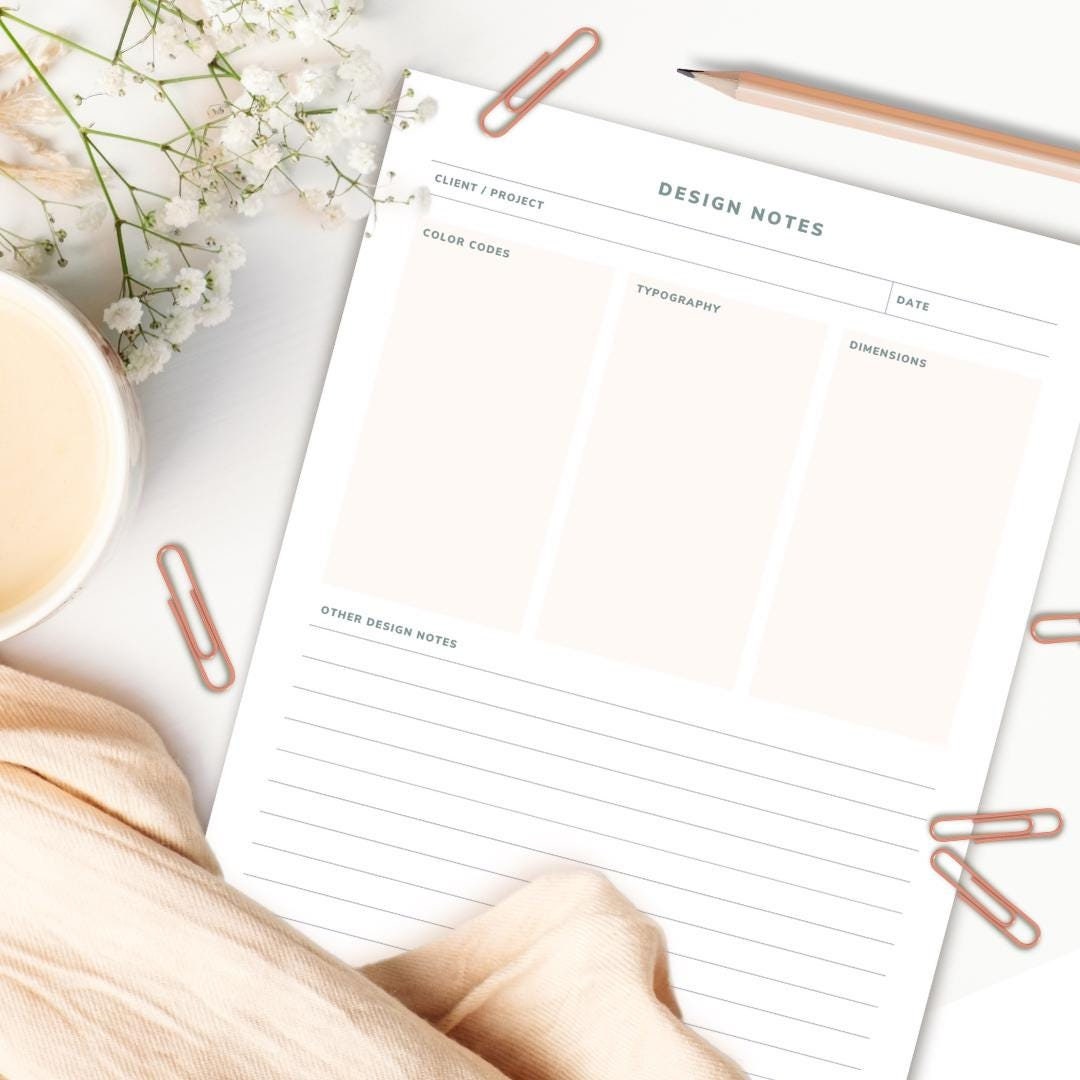 Graphic Design, Project Planner, Notes, Planning, Organize, Large ...