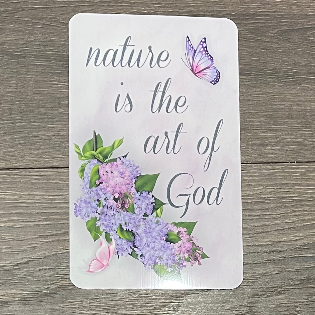 Nature is the Art of God Metal Sign 10.5"x6.5" - Etsy