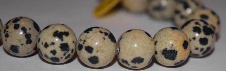 10mm Dalmation Jasper Round Beads, Natural Gemstone Beads, 20 Beads - Etsy