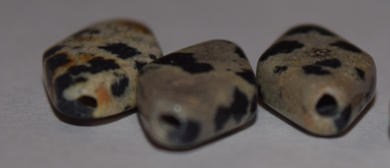 Dalmation Jasper Diamond Beads 12mm x 7mm X 4mm Natural | Etsy