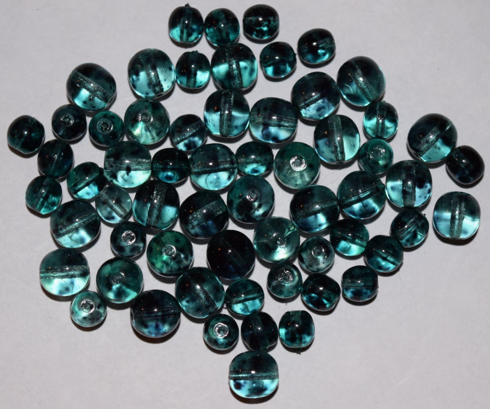 6mm Speckled Emerald Beads Green Round Beads With Specks - Etsy