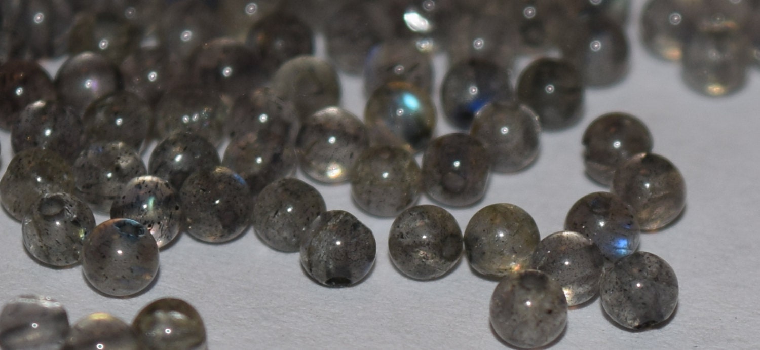 Natural Labradorite Small Round Beads, Gemstone Beads, 2mm, Feldspar - Etsy