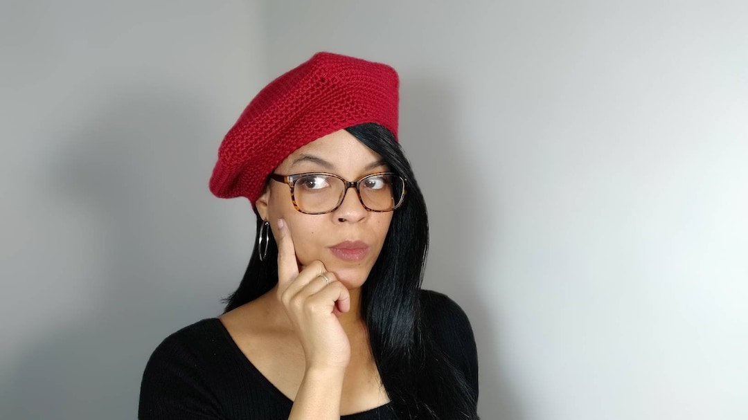 Crochet Raspberry Beret Pattern - Crochet Classic Beret - Etsy