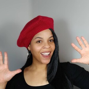 Crochet Raspberry Beret Pattern - Crochet Classic Beret - Etsy
