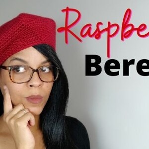 Crochet Raspberry Beret Pattern - Crochet Classic Beret - Etsy